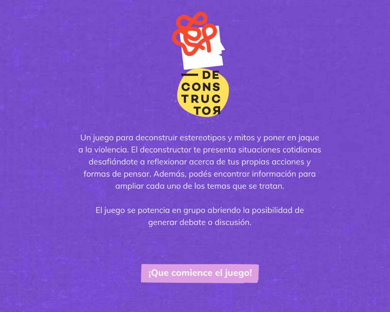 El Deconstructor: el juego para deconstruir estereotipos y mitos y ...